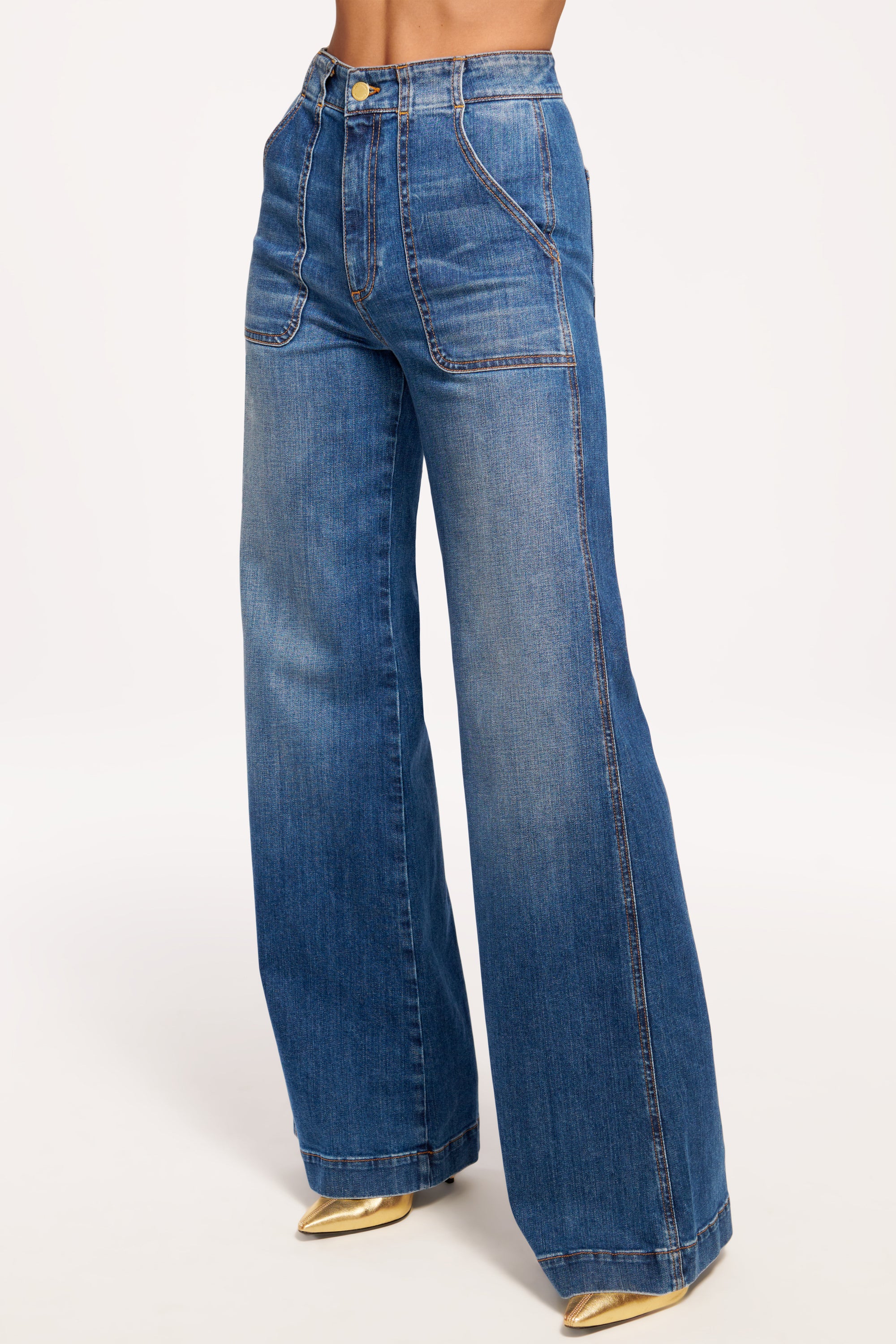 RAMY BROOK Ramy Brook Theodora High-Rise Wide Leg Jean
